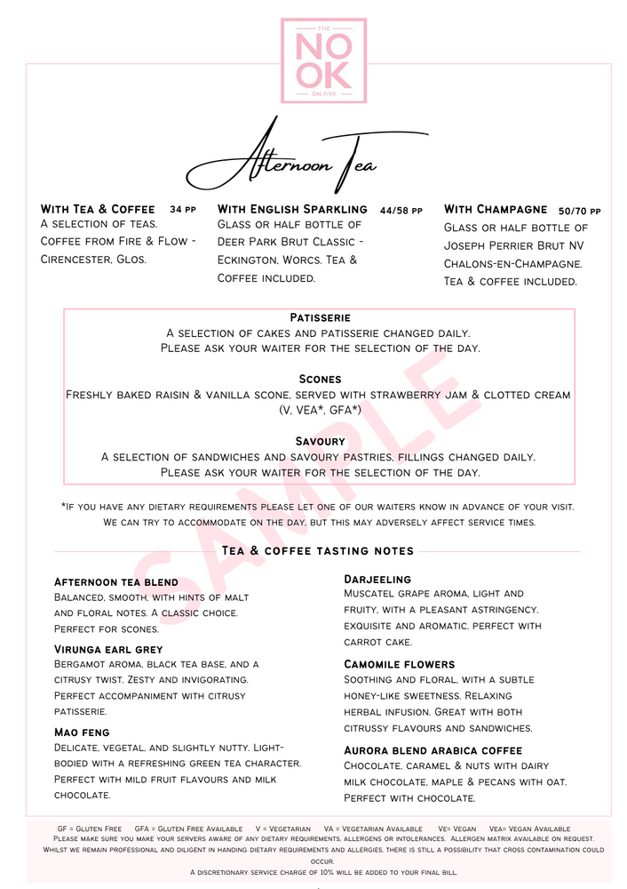 Afternoon Tea Cheltenham | The Nook – The Nook On Five - Cheltenham's ...